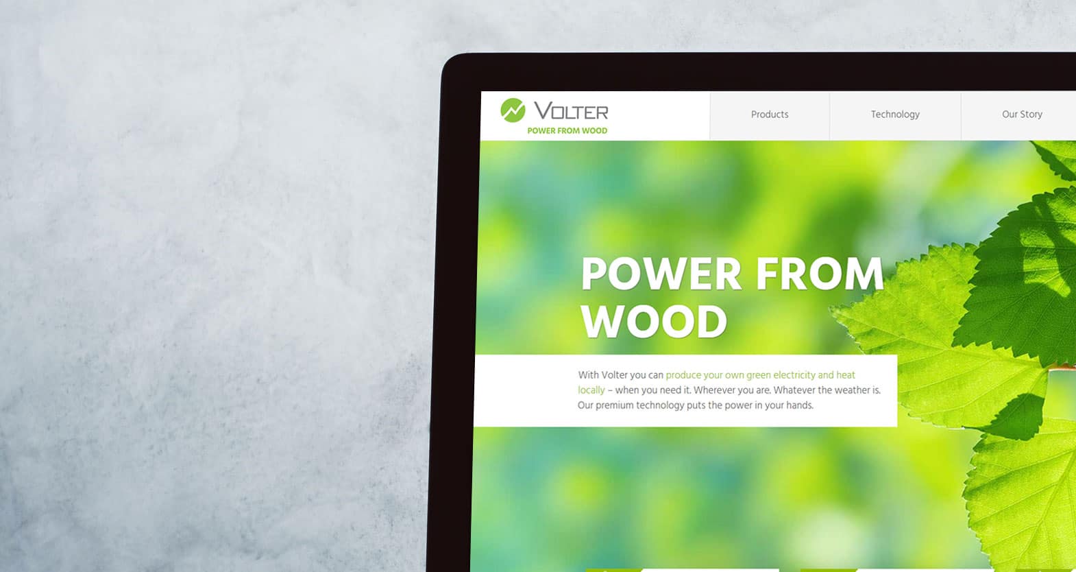 Power from Wood | Green Electricity and Renewable Energy - Volter